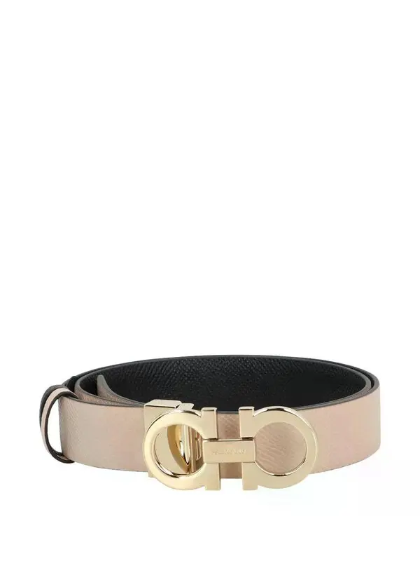 FERRAGAMO Gancini Reversible Leather Belt - Neutrals