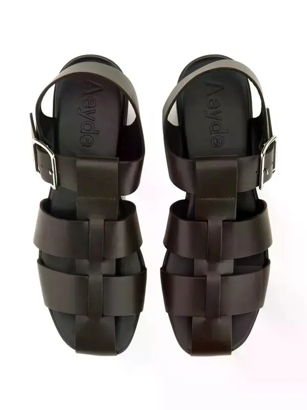 AeydĒ Buckle-fastening Leather Sandals - Brown