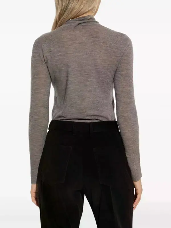 LISA YANG Carolyn Turtleneck Long-sleeve Top - Neutrals