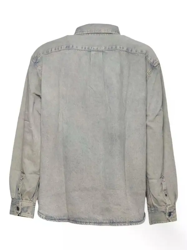 Carhartt Work In Progress Logo-patch Denim Shirt