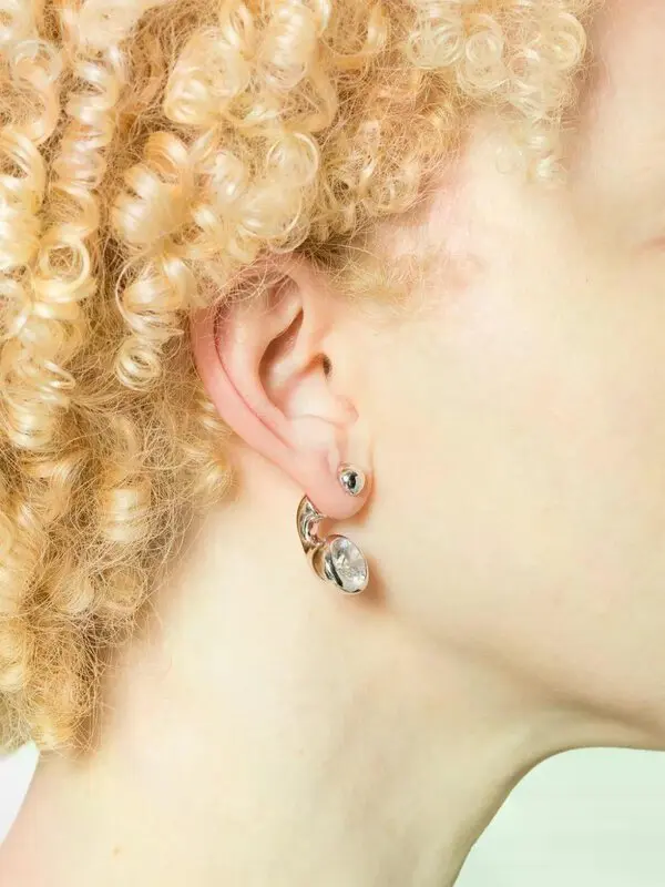 MARIA BLACK Tone Zirconia Earring - Silver