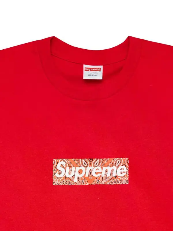 Supreme Bandana Box Logo Crew Neck T-shirt