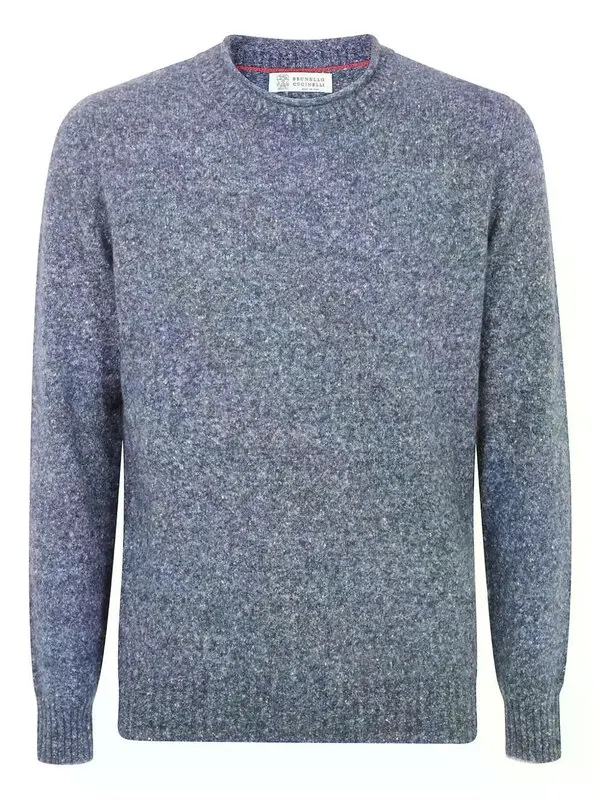Brunello Cucinelli Speckled Effect Crew Neck Sweater