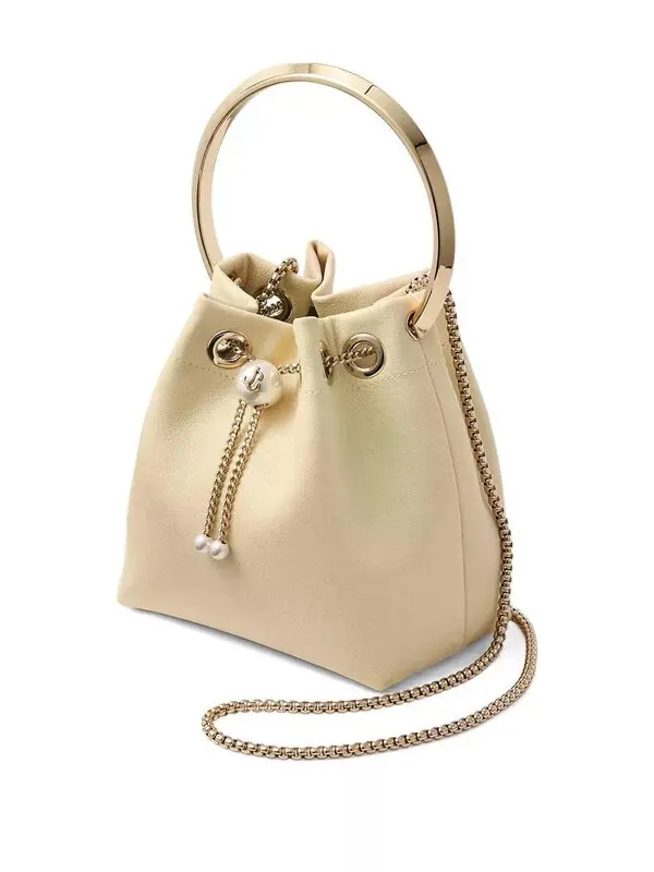JIMMY CHOO Bon Bon Bucket Bag - Neutrals