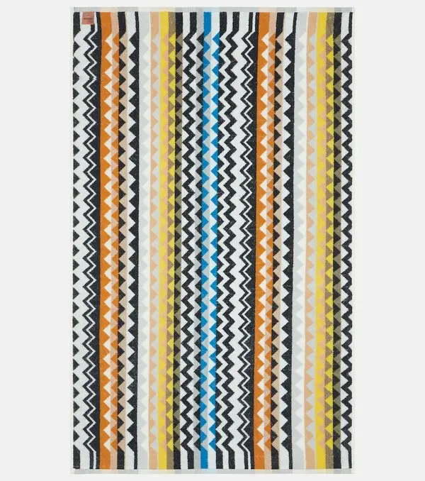 Missoni Best Zigzag Set Of 2 Cotton Terry Towels - Multicoloured