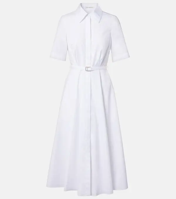 EMILIA WICKSTEAD Rubie Cotton Shirt Dress - White