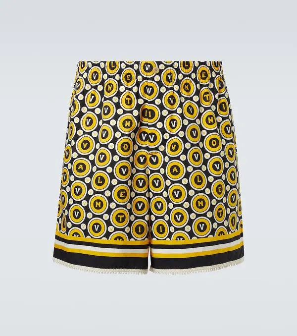 Valentino Garavani Printed Cotton Poplin Shorts - Multicoloured