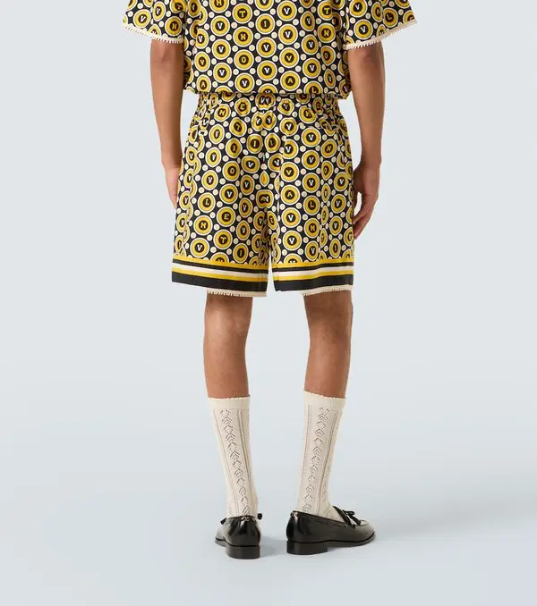 Valentino Garavani Printed Cotton Poplin Shorts