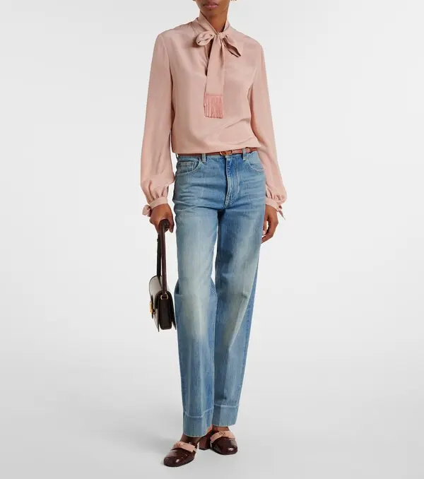 Valentino Garavani Knot Detailing Leather Mules
