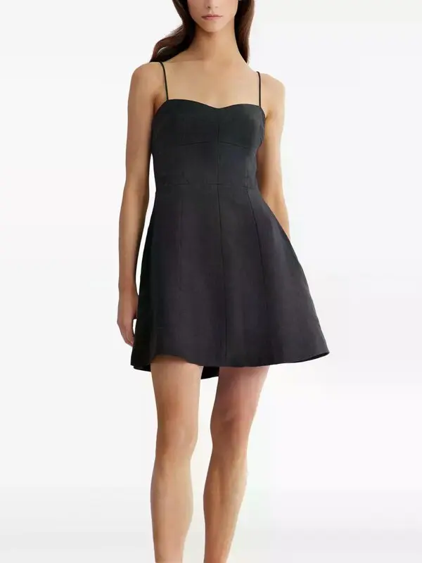 12 STOREEZ Linen-cotton Mini Dress