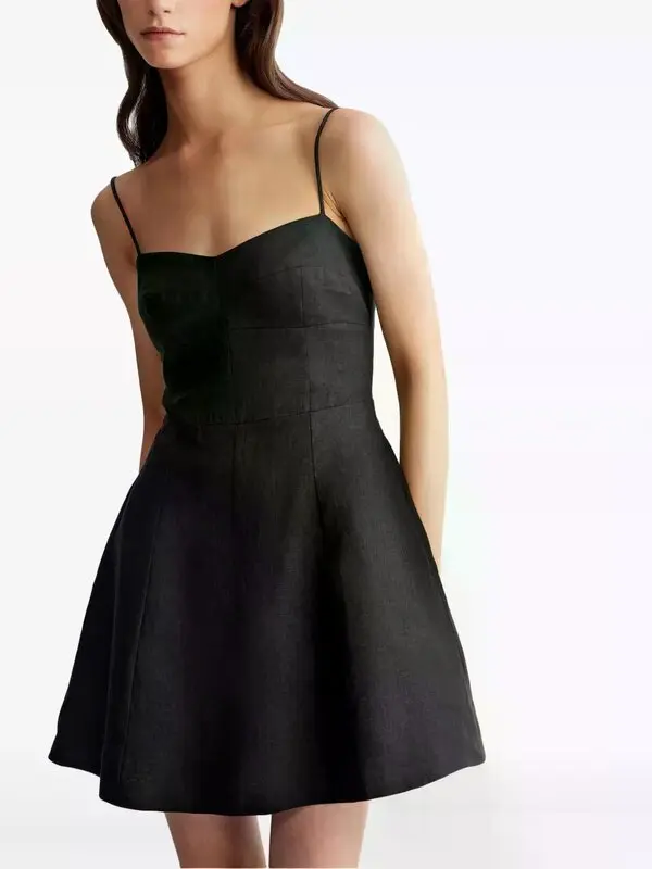 12 STOREEZ Linen-cotton Mini Dress