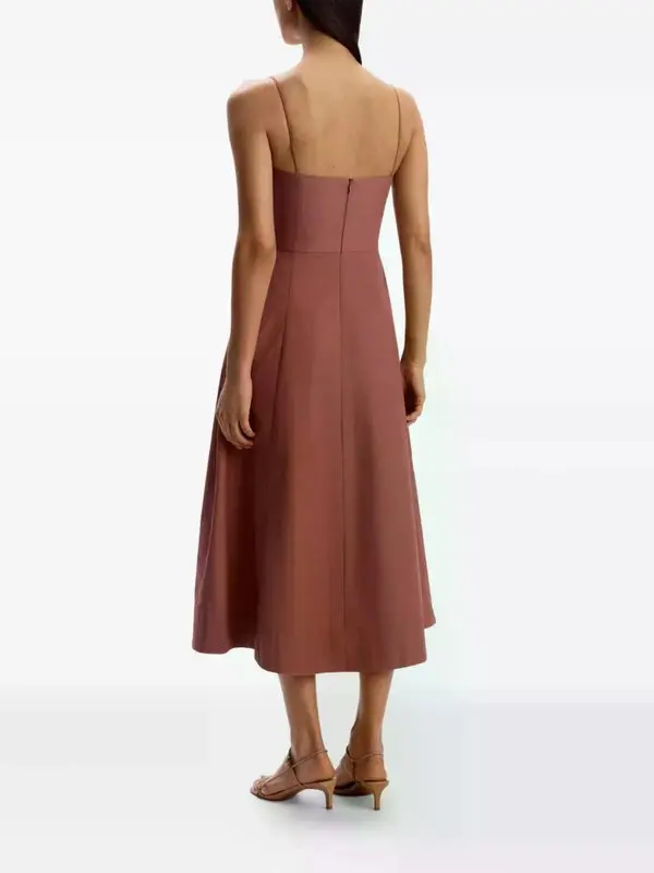 12 STOREEZ Midi Dress With Pockets And Front Split