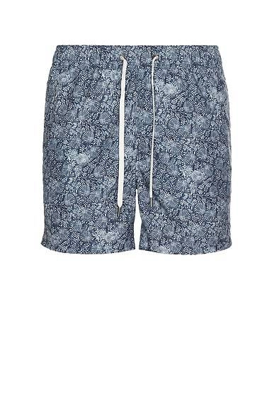 Onia Charles 5 Swim Trunk - Deep Navy Multi