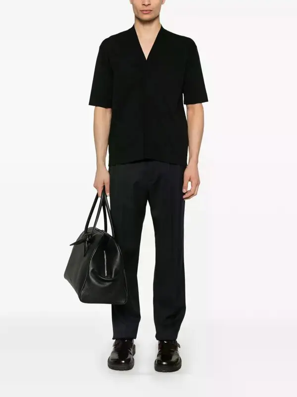 PAOLO PECORA Cotton Short-sleeve Cardigan