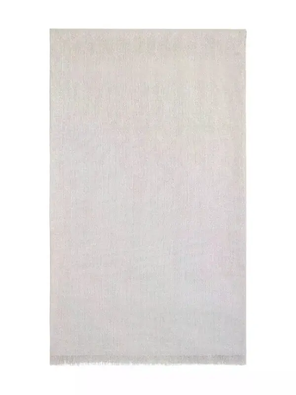 Brunello Cucinelli Fringed Sparkling Scarf - Neutrals