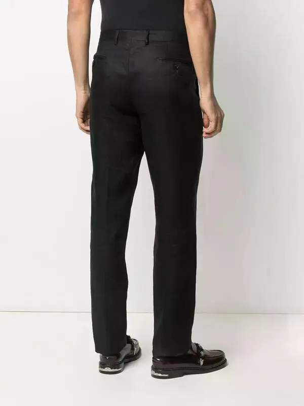 BILLIONAIRE Embroidered Crest Tailored Trousers