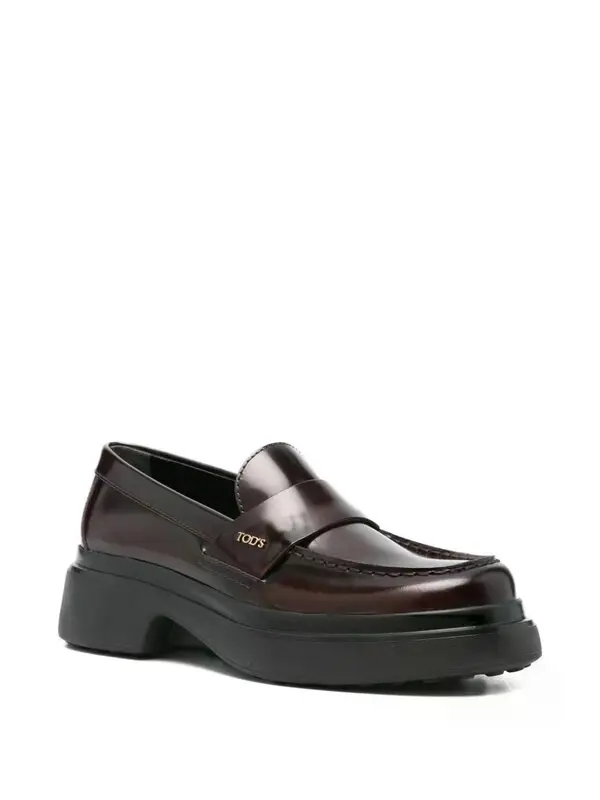TOD'S Leather Platform Loafers