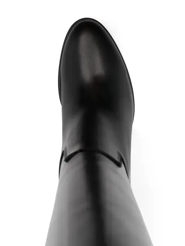 VIA ROMA 15 Leather Knee-length Boots