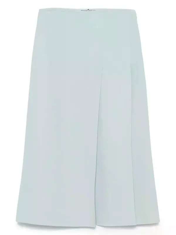 Ermanno Scervino Pleat-detailed Midi Skirt - Blue