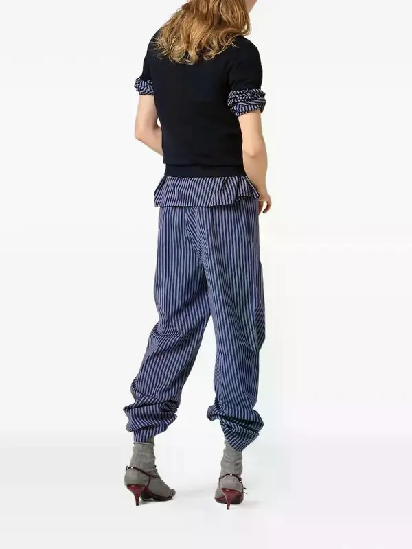 Miu Miu Cashmere Argyle Crew Neck Sweater