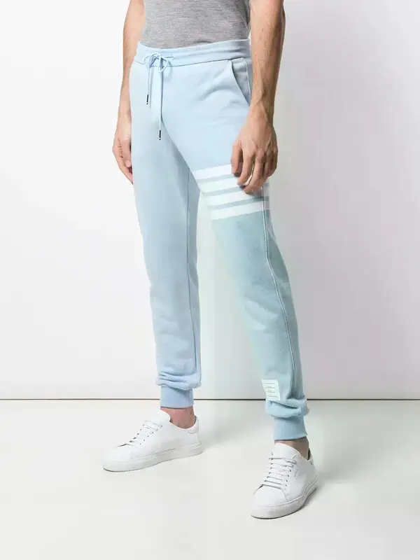 Thom Browne Four-bar Detailed Track Pants - Blue