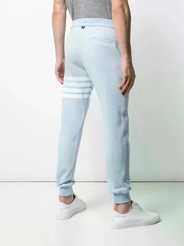 Thom Browne Four-bar Detailed Track Pants - Blue
