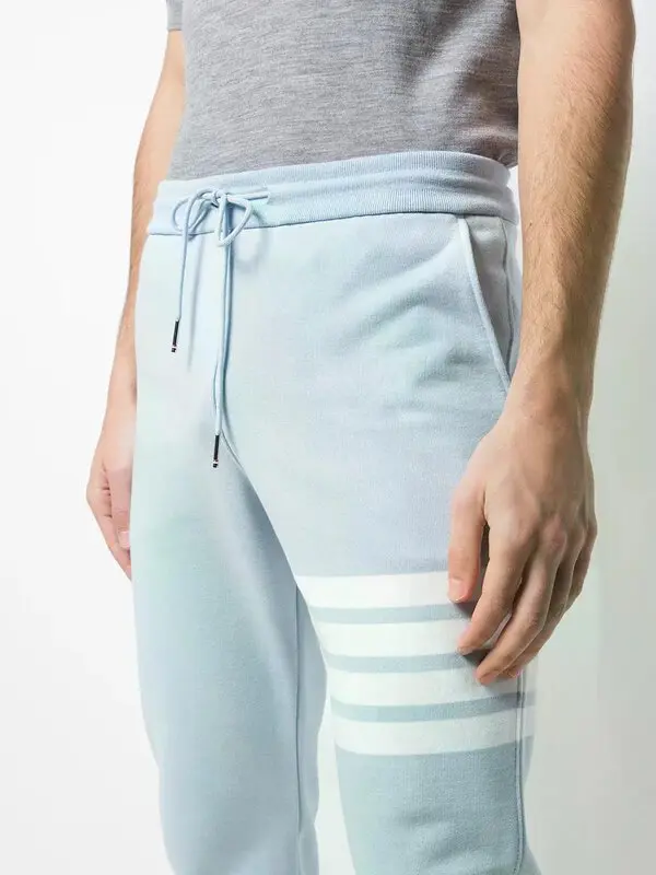 Thom Browne Four-bar Detailed Track Pants - Blue