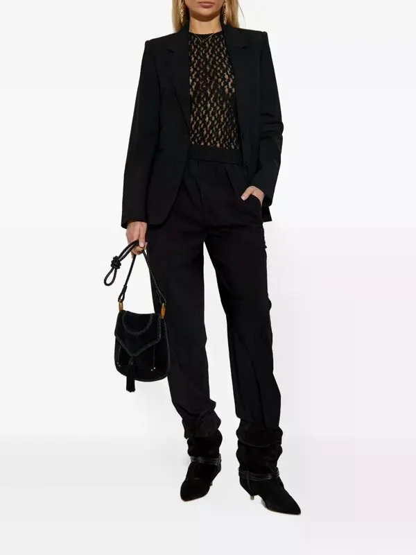 Isabel Marant Étoile Virgin Wool High-rise Trousers - Black