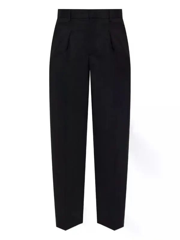Isabel Marant Étoile Virgin Wool-blend Straight-leg Trousers - Black