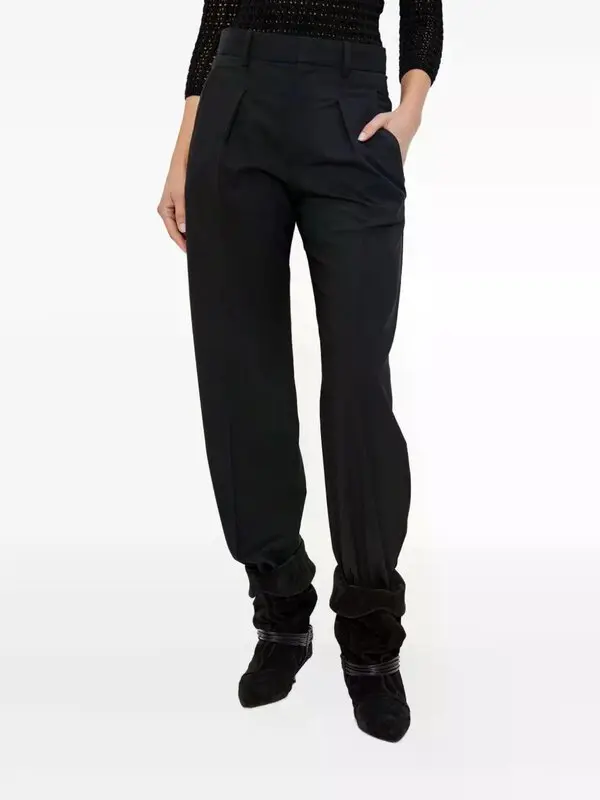 Isabel Marant Étoile Virgin Wool-blend Straight-leg Trousers