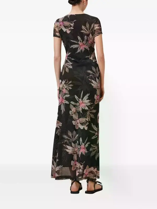 ALLSAINTS Gabby Floral-print Drawstring Maxi Dress