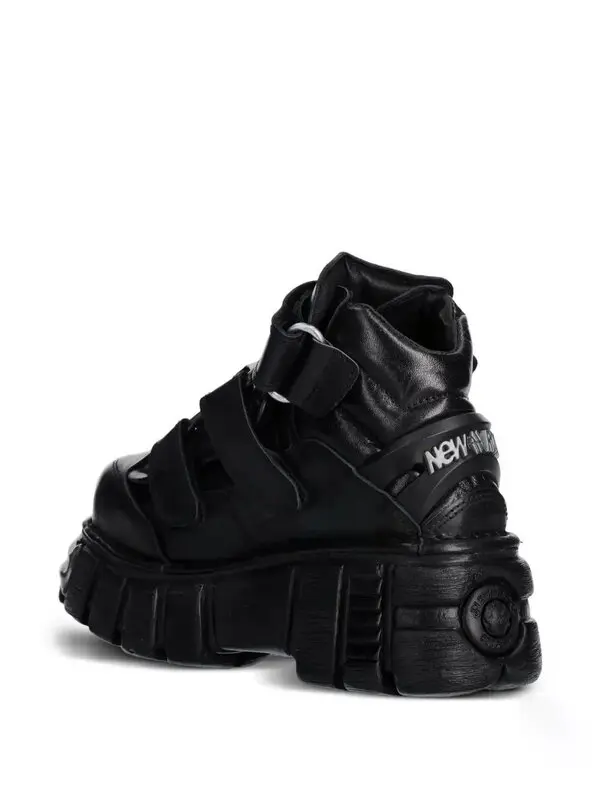 NEW ROCK Platform Boots With Strap Detail