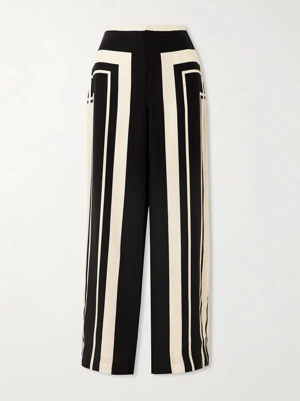 SIR. Pietra Printed Silk-crepe Wide-leg Trousers - Multi