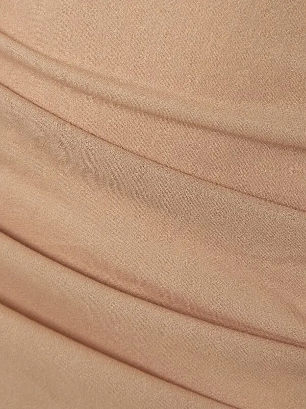 SIR. Ruby Open-back Gathered Crepe Midi Dress