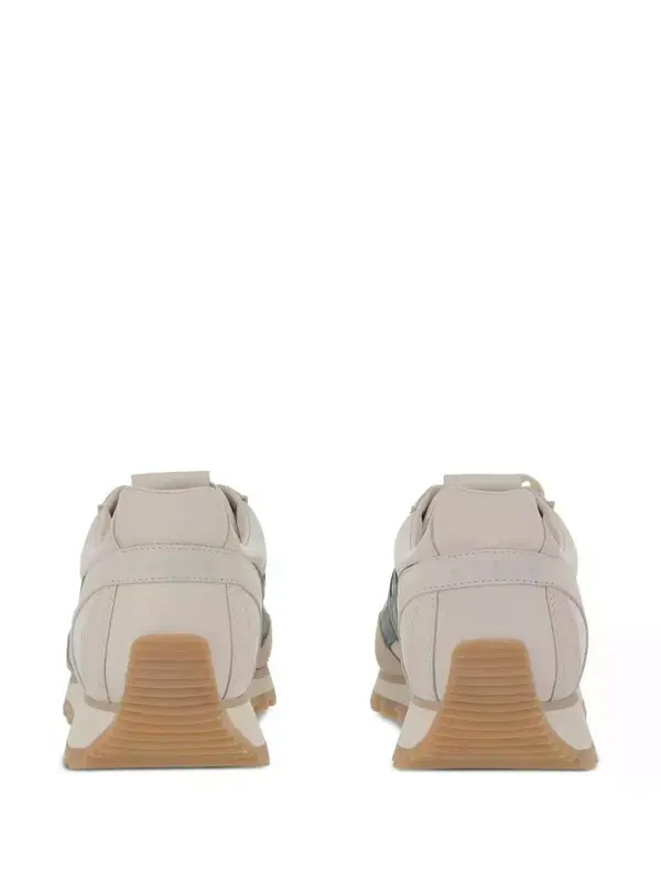Hogan Leather Lace-up Trainers - Neutrals