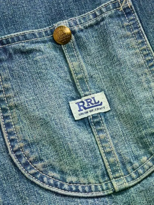 Ralph Lauren Denim Trucker Jacket With Contrast Collar