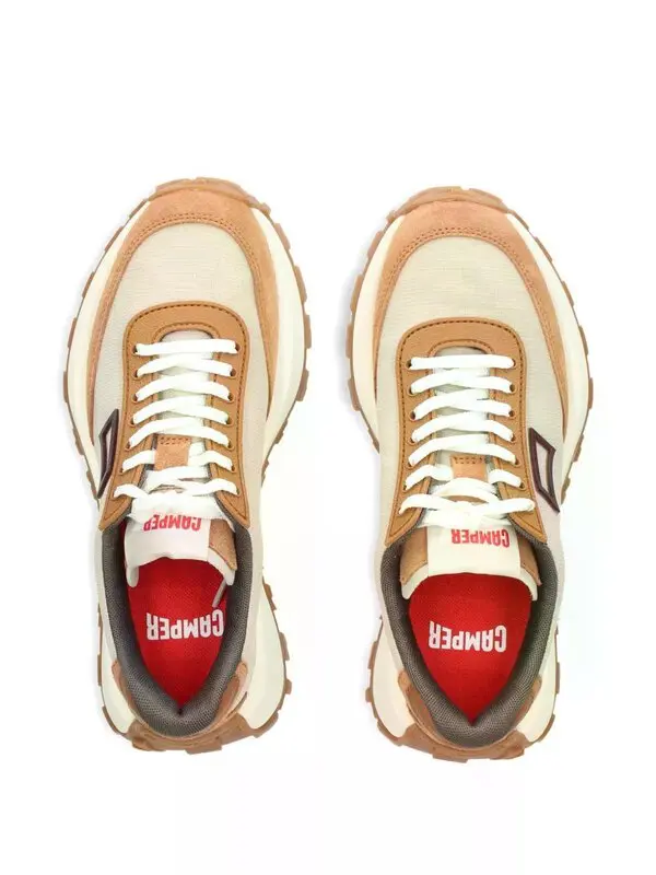 Camper Leather-panelled Lace-up Trainers - Neutrals