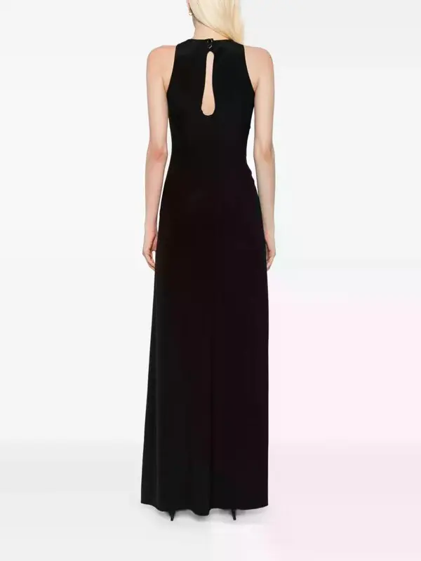 XENIA MAGERA Sleeveless Maxi Dress With High Neck And Slit