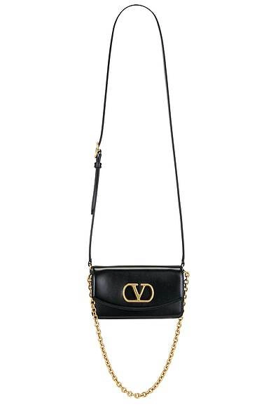 Valentino Garavani Vain Small Clutch - Nero
