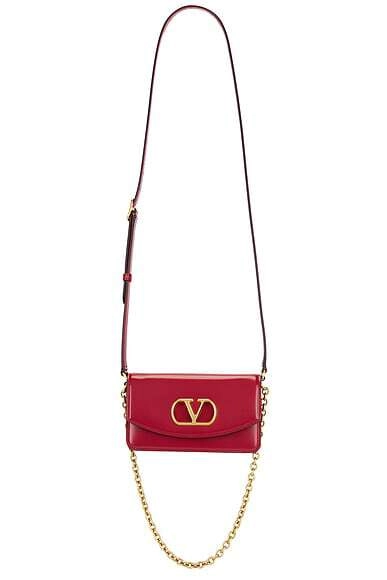 Valentino Garavani Vain Small Clutch - Rosso