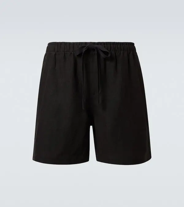 Commas Name Linen Shorts