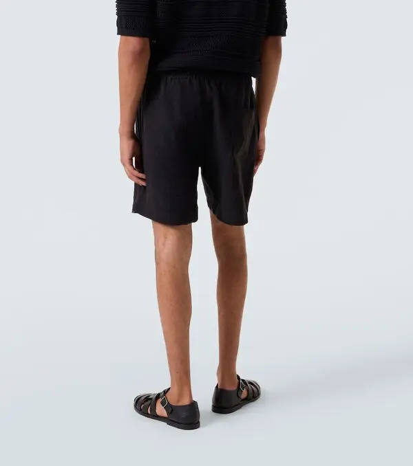Commas Name Linen Shorts