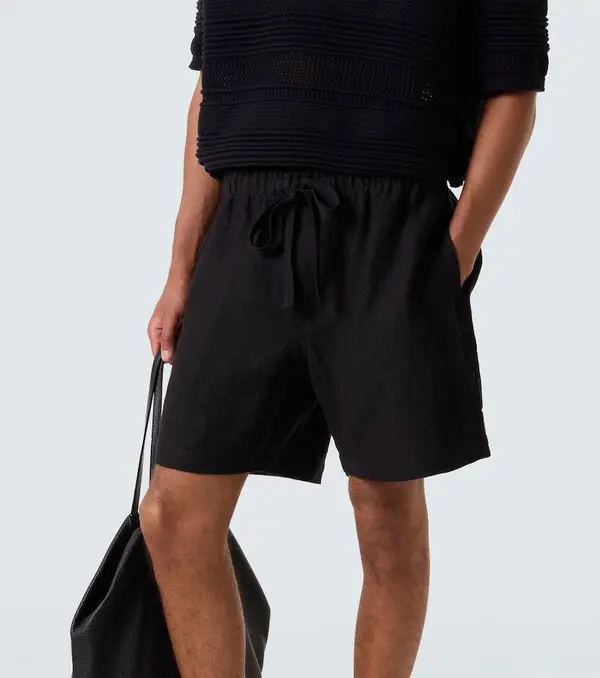 Commas Name Linen Shorts