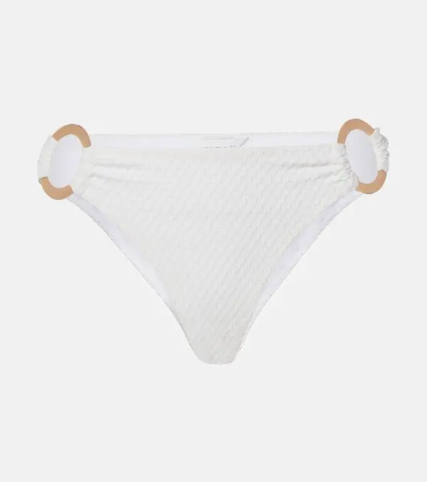 ALEXANDRA MIRO Tanga Bikini Bottoms - White