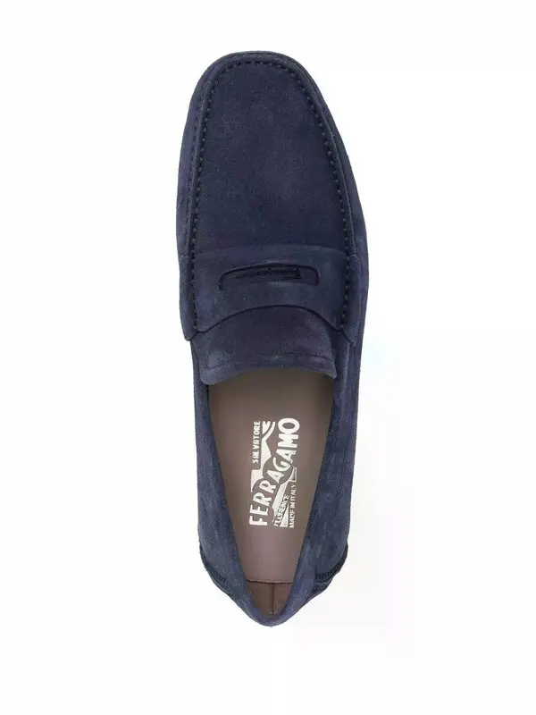 FERRAGAMO Newton Suede Driver Shoes