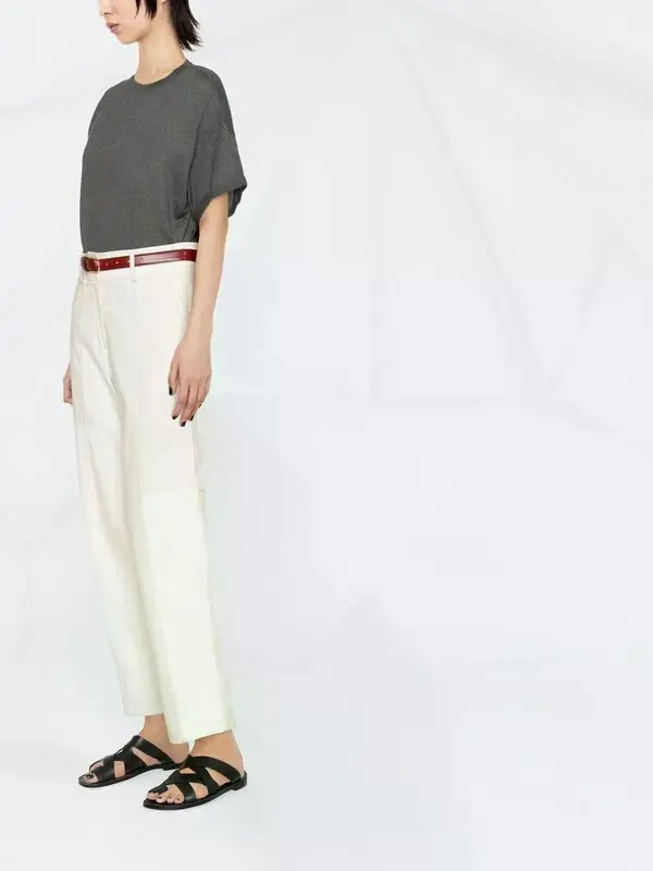 Brunello Cucinelli Metallic Thread T-shirt - Grey