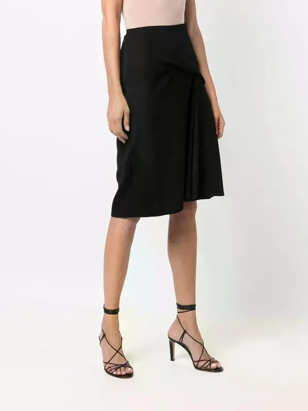 Versace Pinch-pleat A-line Skirt