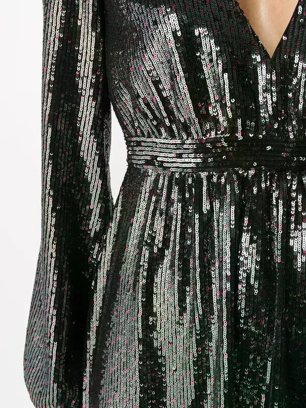 N°21 Sequin Detail Belted Midi Dress