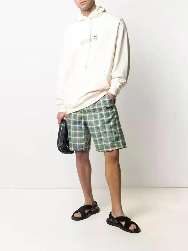 MSGM Future-print Hoodie - Neutrals