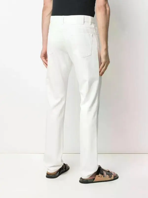 FERRAGAMO Straight-leg Jeans With Logo Patch